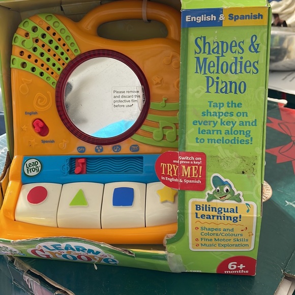 Leapfrog | Toys | Nib 208 Leap Frog Baby Bilingual Learning Shapes ...